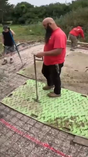 Mud in the concrete—seriously?