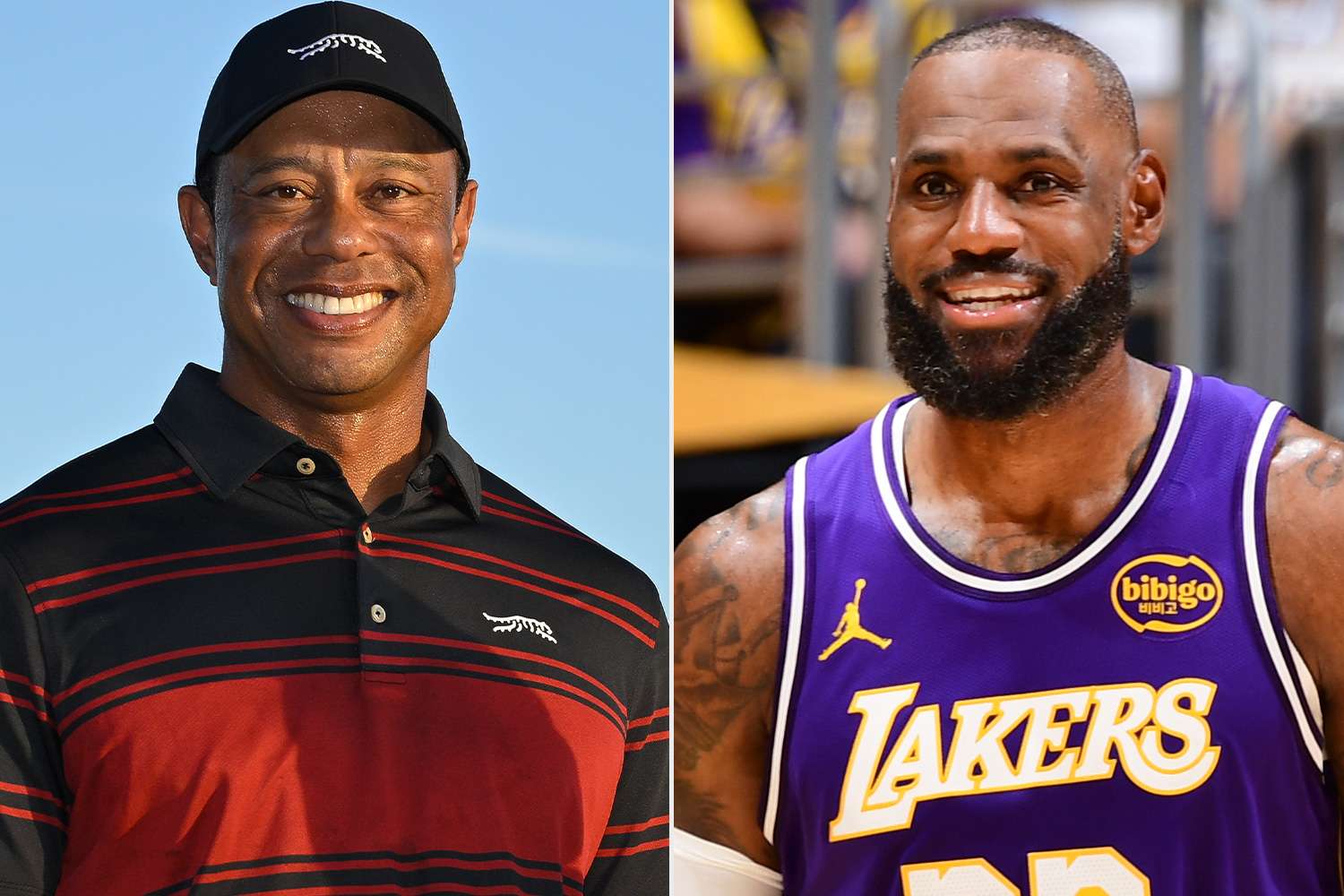 Tiger Woods and LeBron James battle 'Father Time' to mark milestone ...