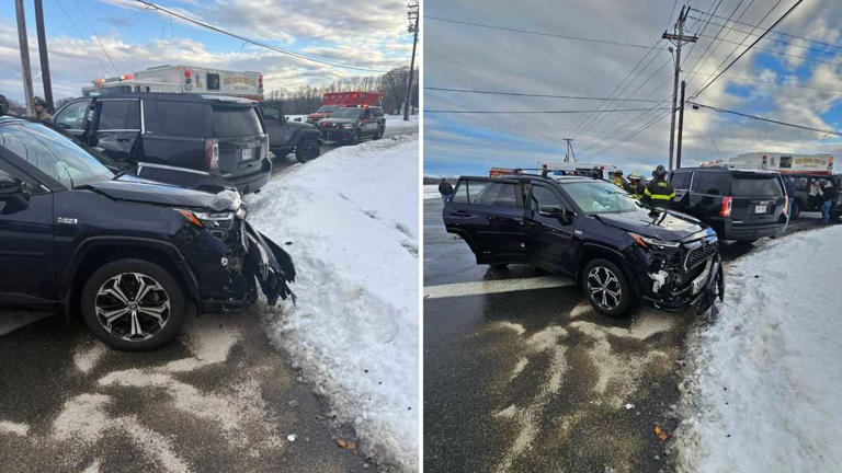 2 hurt in crash after driver runs stop sign in Dutchess County, police say