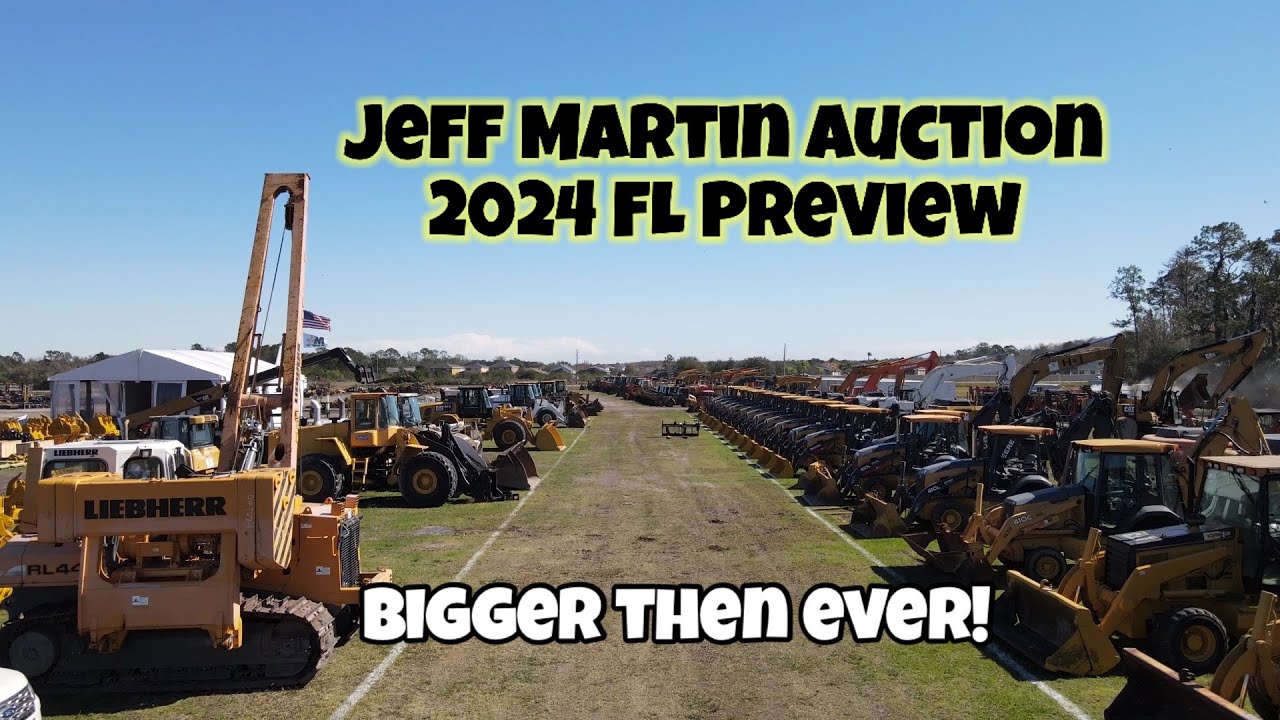 Florida Jeff Martin Kissimmee heavy equipment and truck auction preview!