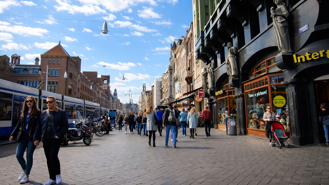 What is daily life like in Amsterdam’s city centre?