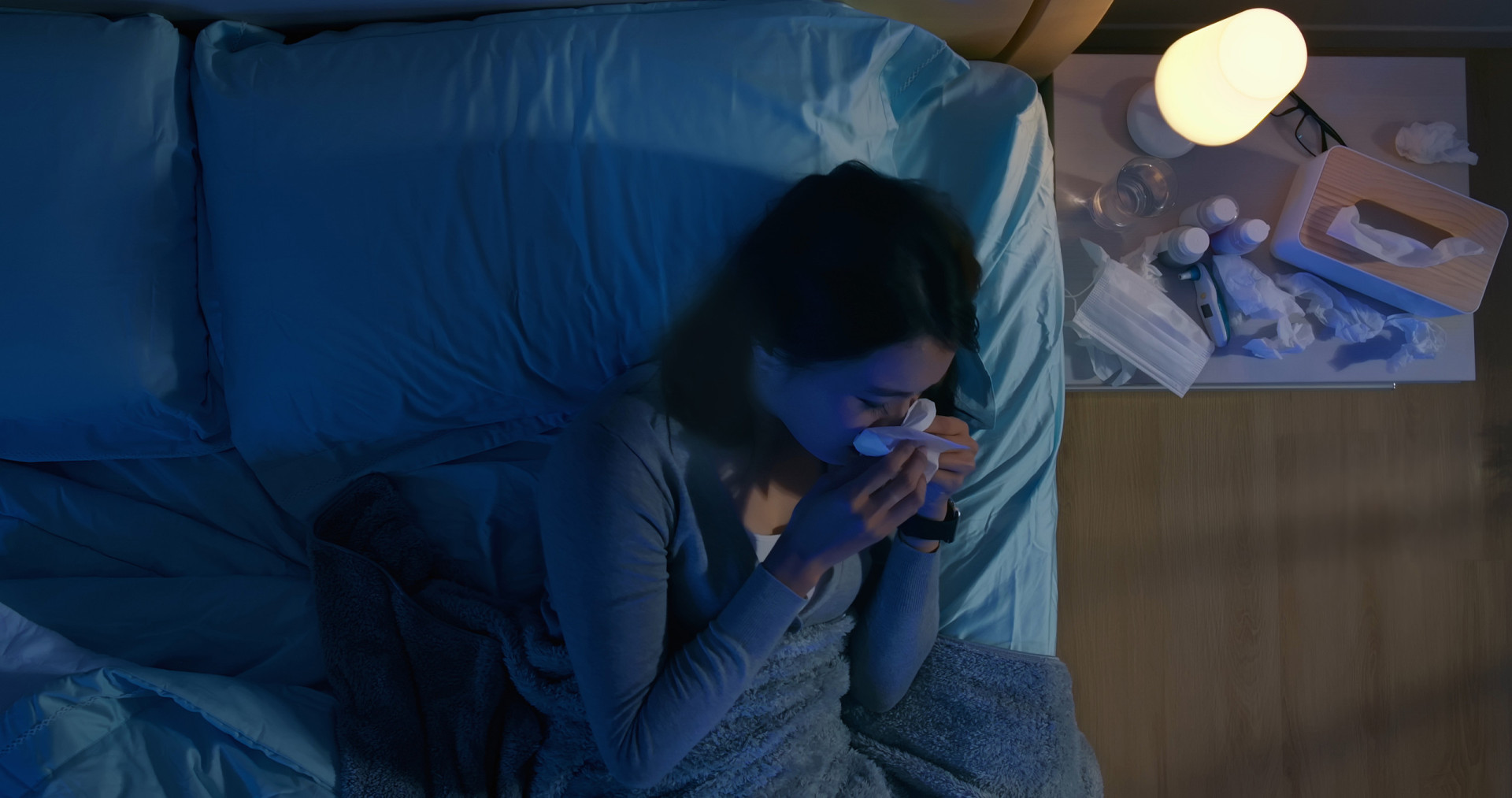 Why do colds feel worse at night?