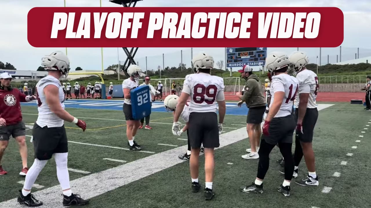 BOL video: Highlights from Alabama’s first on-site Rose Bowl practice