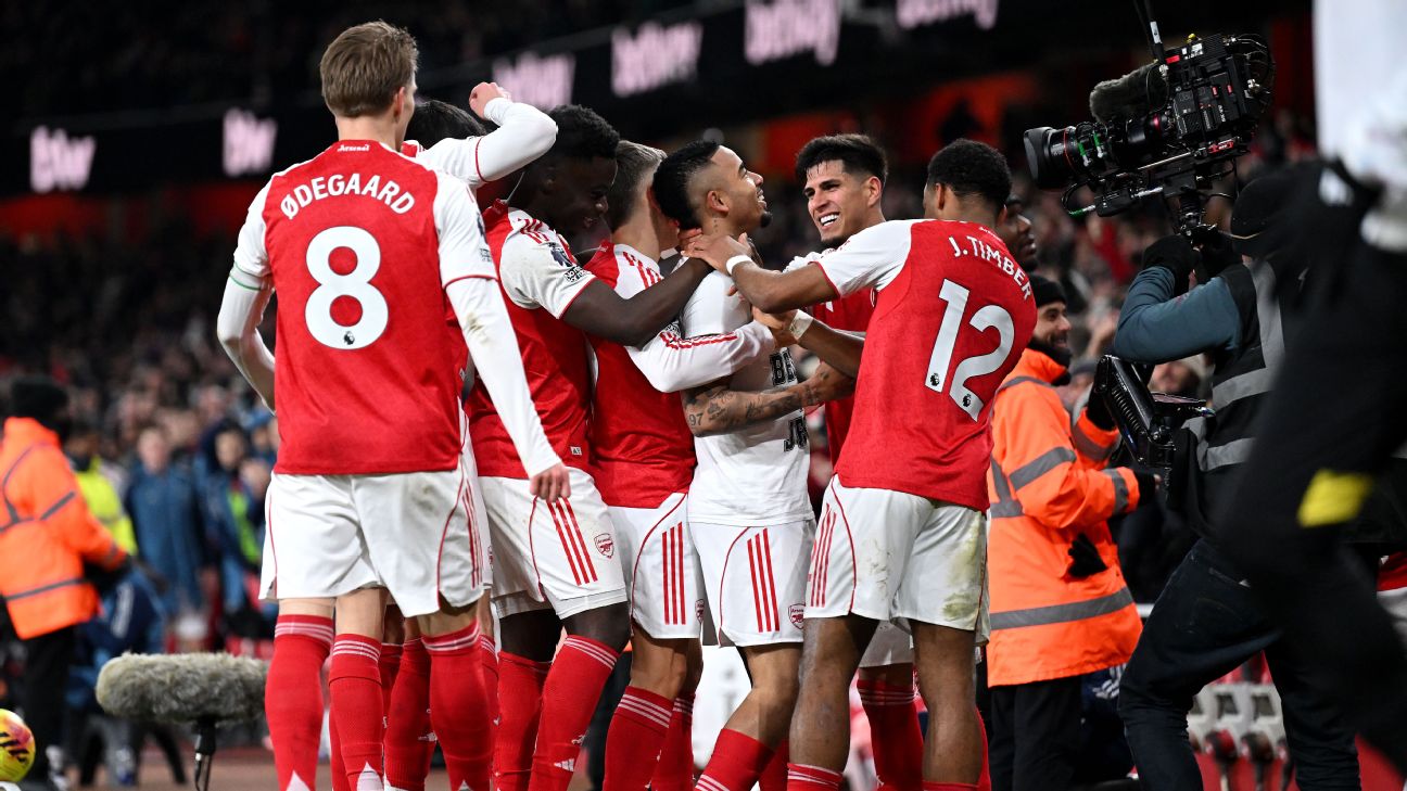 Arsenal thrash Aston Villa to extend lead at top of table - as it happened