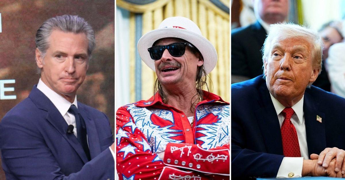Gavin Newsom roasts 'cute couple' Kid Rock and Donald Trump over ...