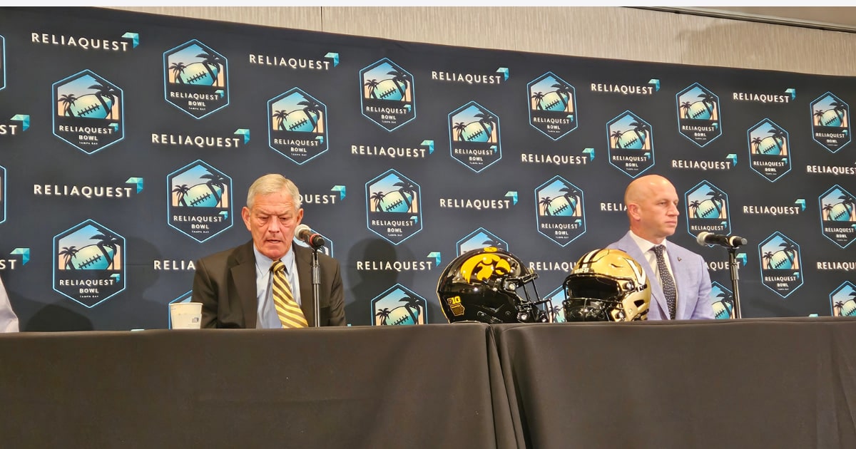 Kirk Ferentz and Clark Lea talk ReliaQuest Bowl