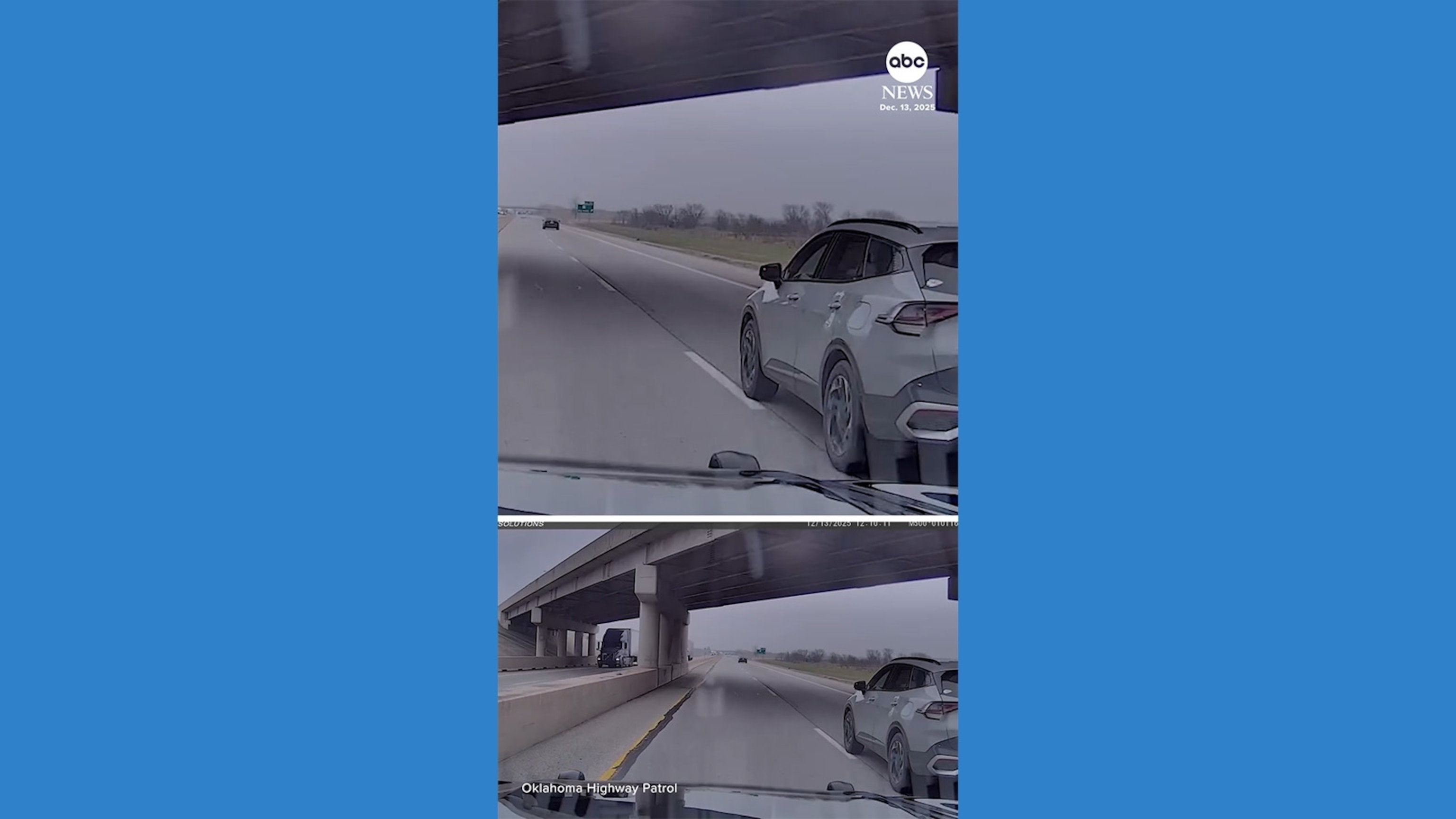 Oklahoma police struggle to stop driver who dozed off behind the wheel