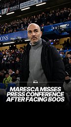 Maresca misses post-match due to illness after facing boos