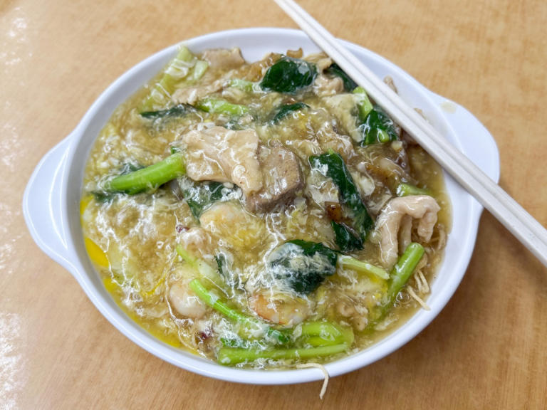 Ginger duck ‘yee mee’, ‘har cheong kai’ and Cantonese fried noodles are ...