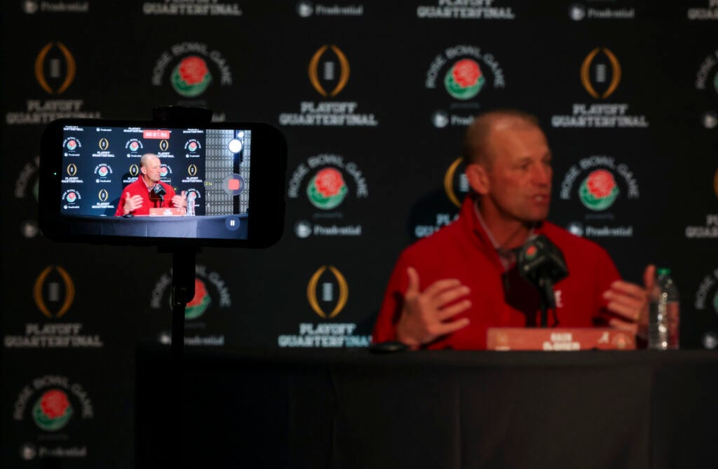 Photos: Alabama takes part in Rose Bowl media day, first practice in ...
