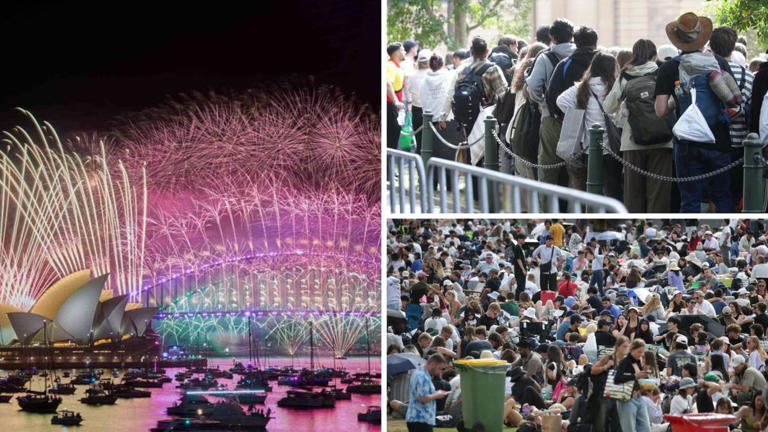 Wild scenes as thousands queue for NYE