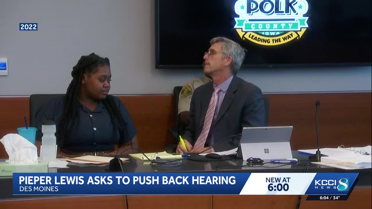 Pieper Lewis requests delay in probation violation hearing