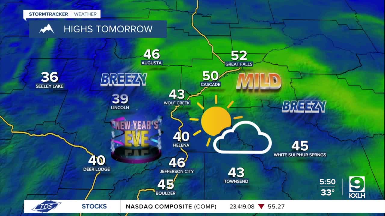 Pleasant weather to end 2025 and begin 2026