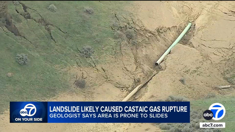 Geologist discusses landslide that likely caused gas line rupture in ...