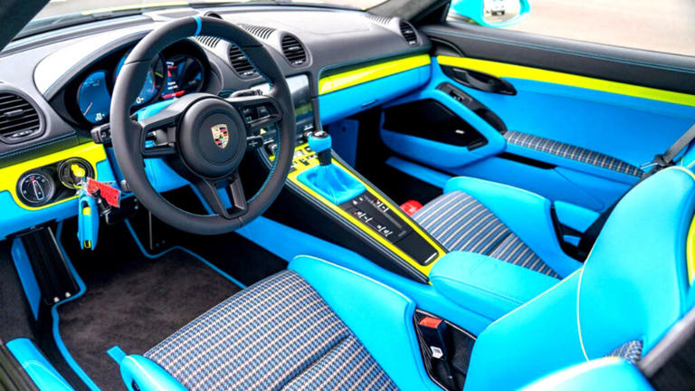 This Porsche looks like it was designed by a highlighter with ADHD