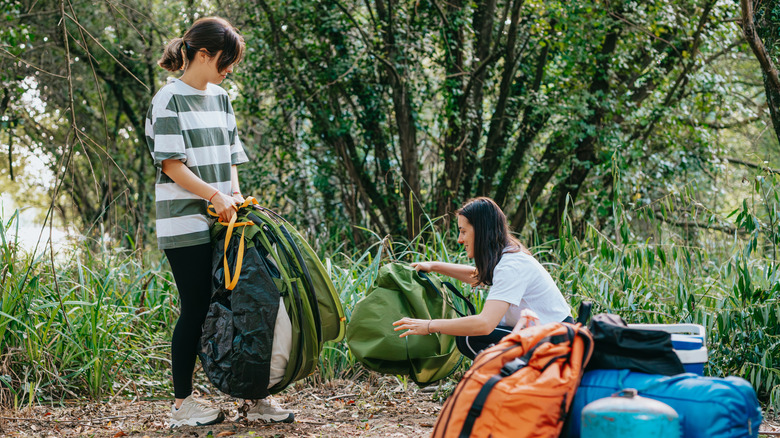 The easy DIY camping tip to waterproof your backpack