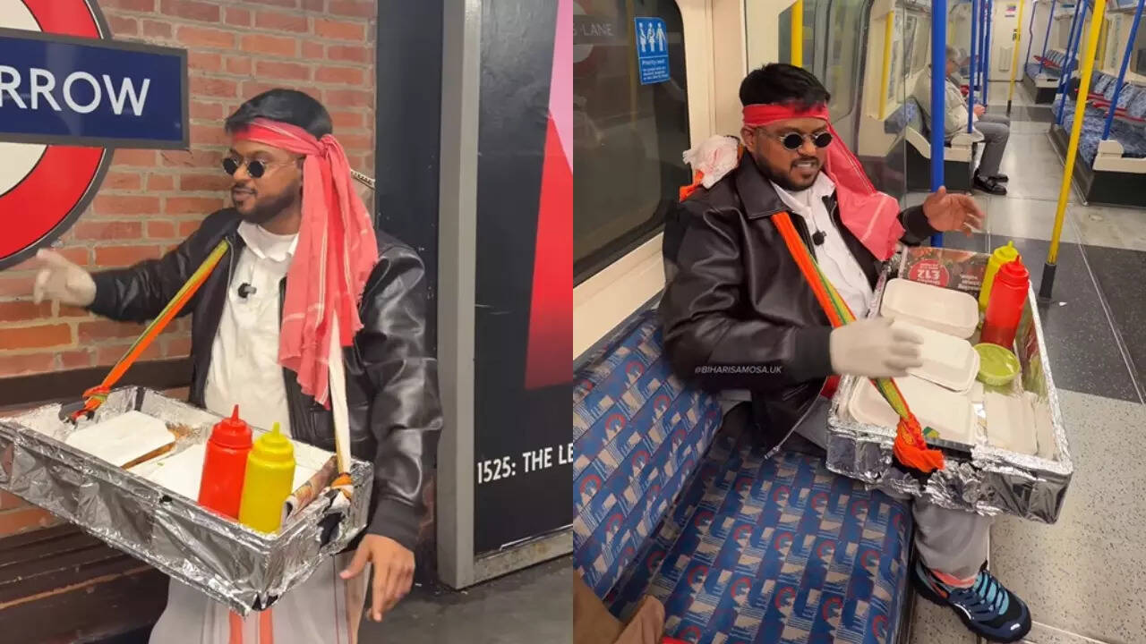 Indian samosa seller takes over London train, netizens say "This is ...