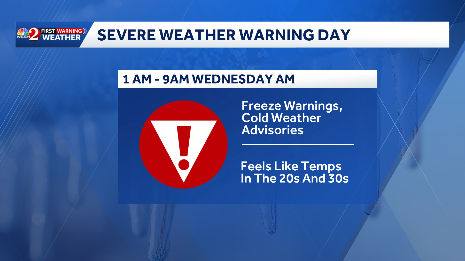 Freeze watches, warnings in effect across multiple Central Florida counties