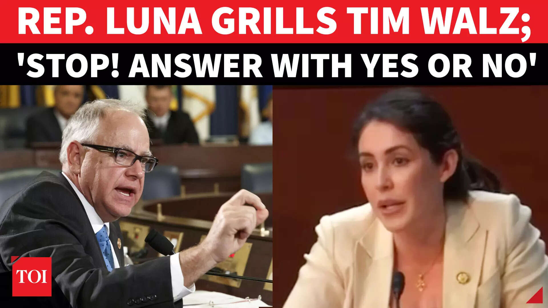 Minnesota clash: Tim Walz brutally grilled by Rep. Luna; Dems watch in ...
