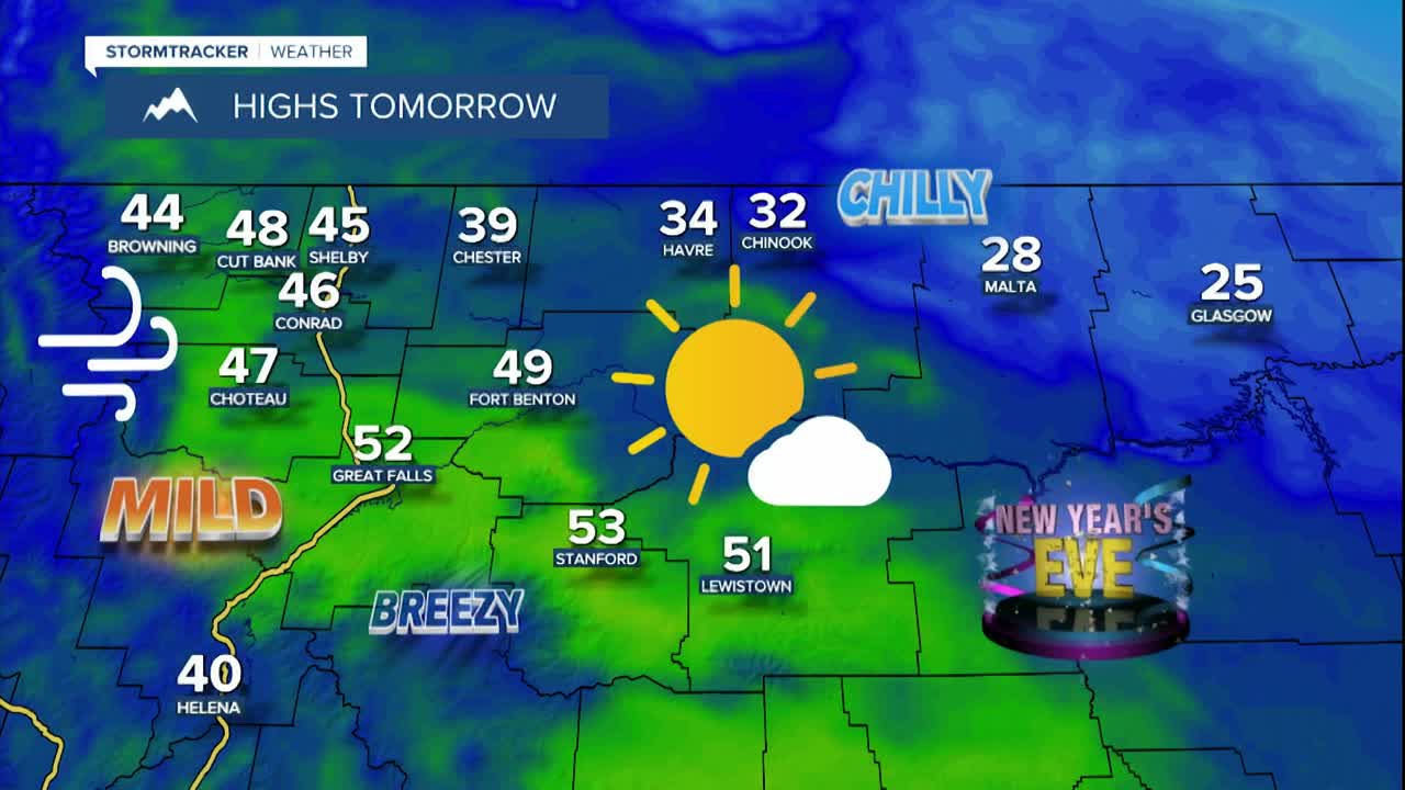 Pleasant weather to end 2025 and begin 2026