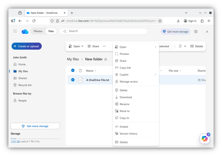 Protect your files: Secure sharing with OneDrive links