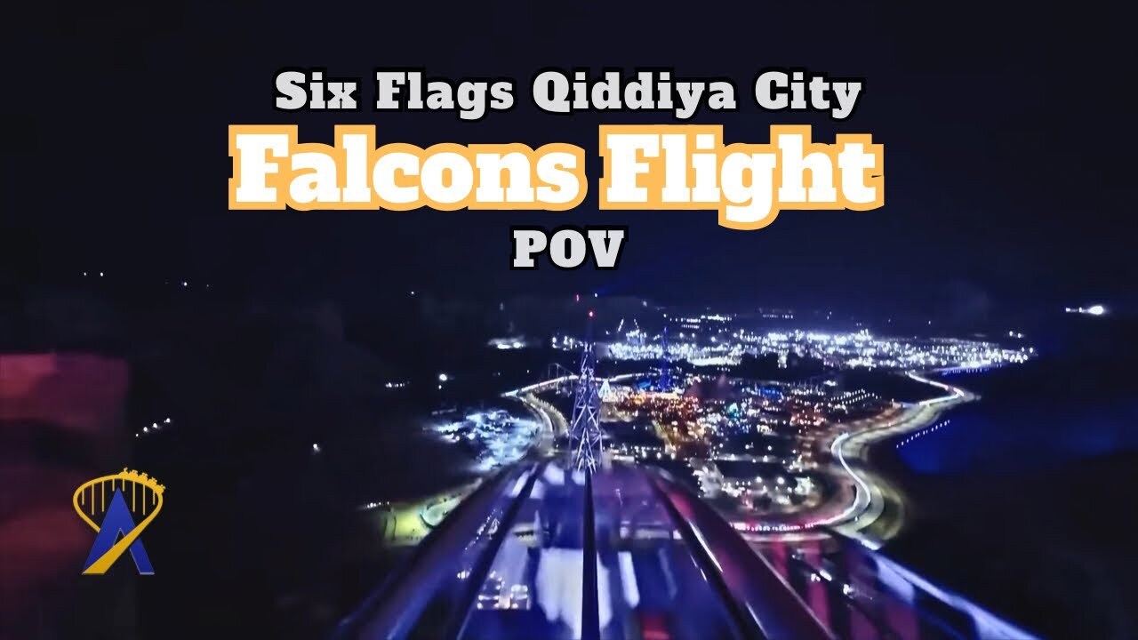 POV: Falcon's Flight roller coaster from grand opening of Six Flags ...