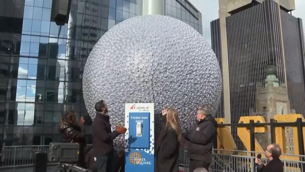 The New Year's Eve crystal ball takes a test run ahead of its big night