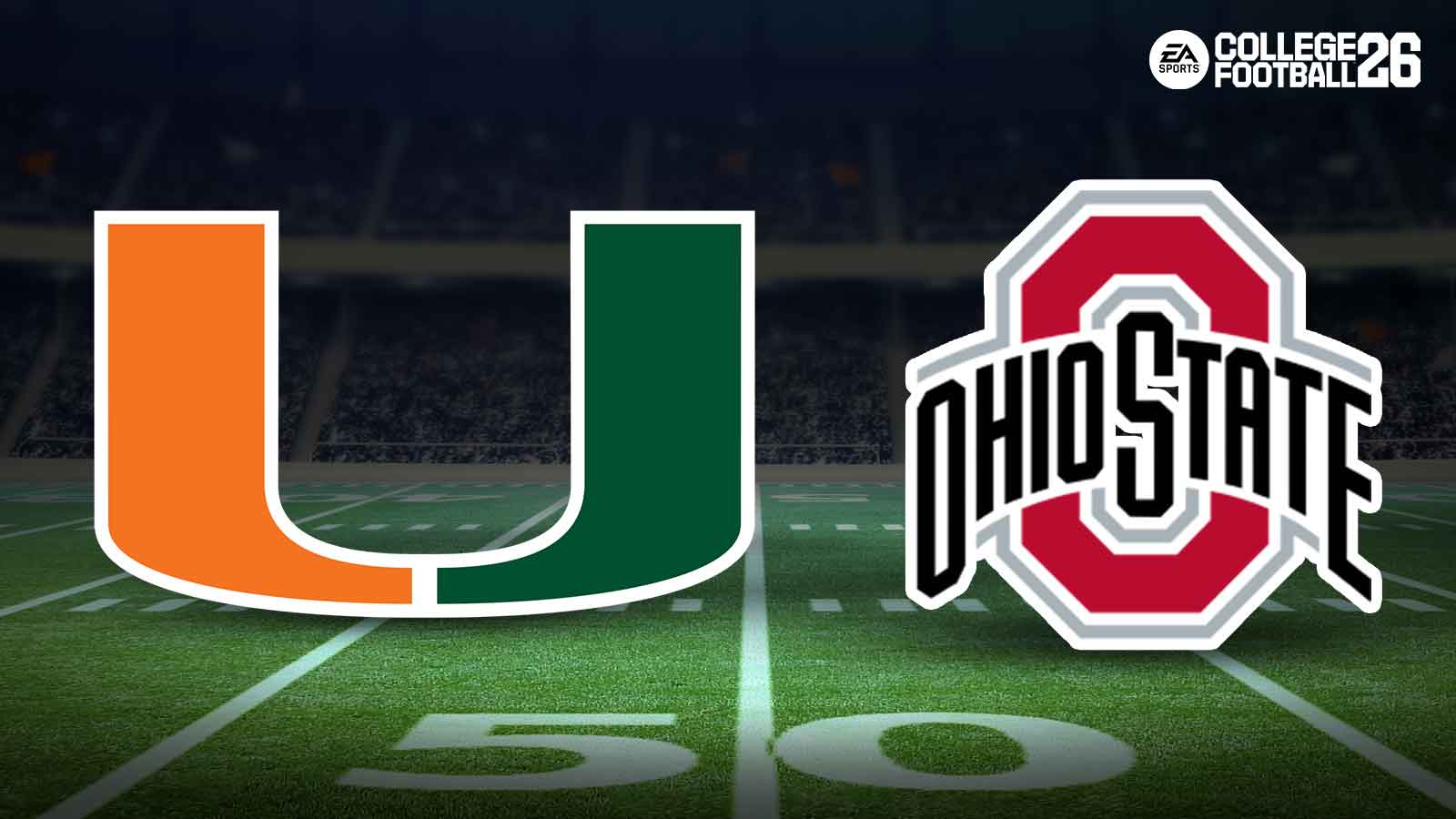 Miami vs. Ohio State results according to College Football 26