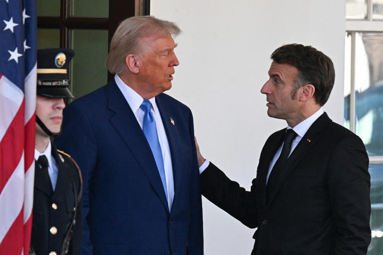 Macron and Trump vow to work together on Ukraine despite differences
