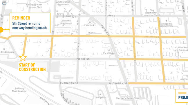 Lynchburg Water Resources to begin Fillmore Street utility improvement ...