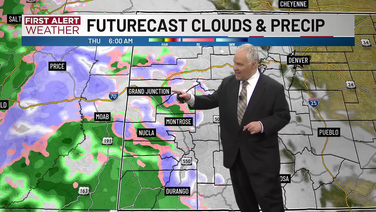 Rain and snow will fall on New Years Day