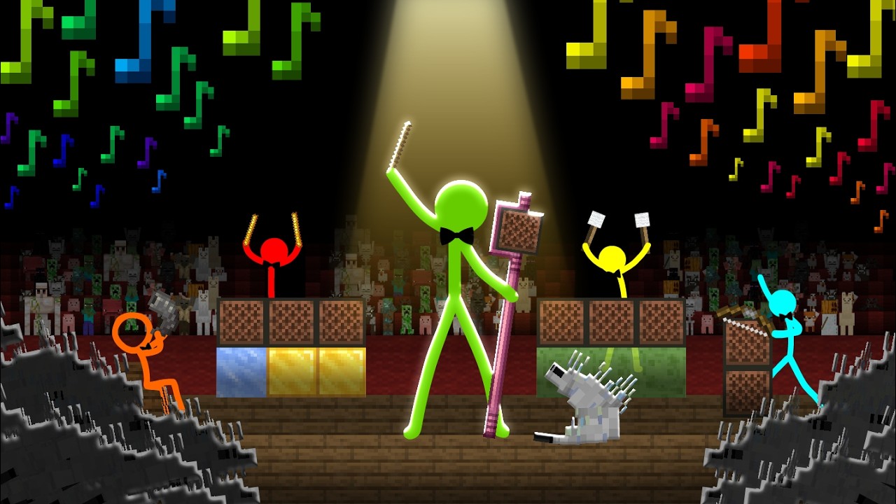 Command blocks: note block concert
