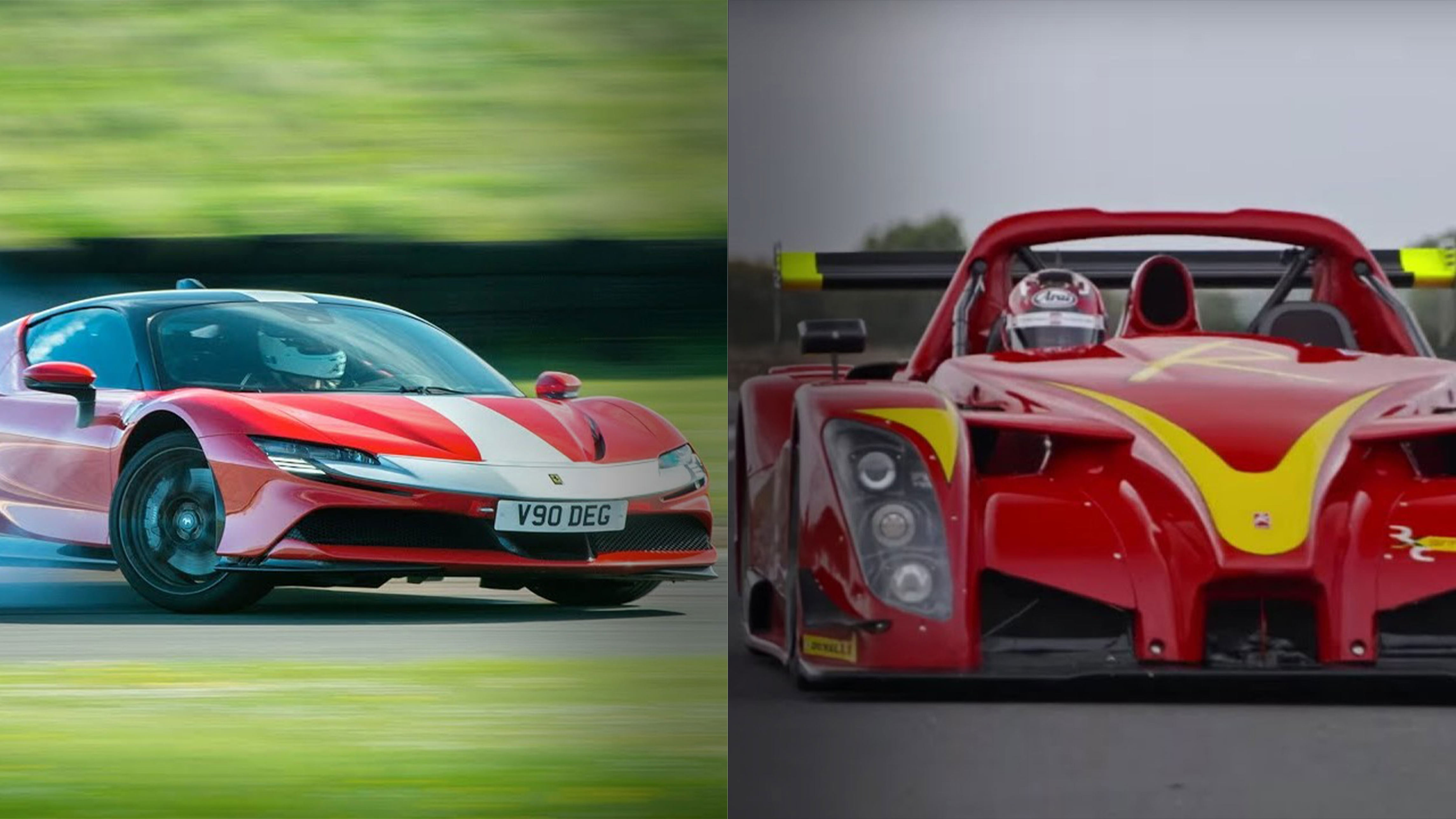 Ferrari Sf90 v/s Radical Rxc Spyder
