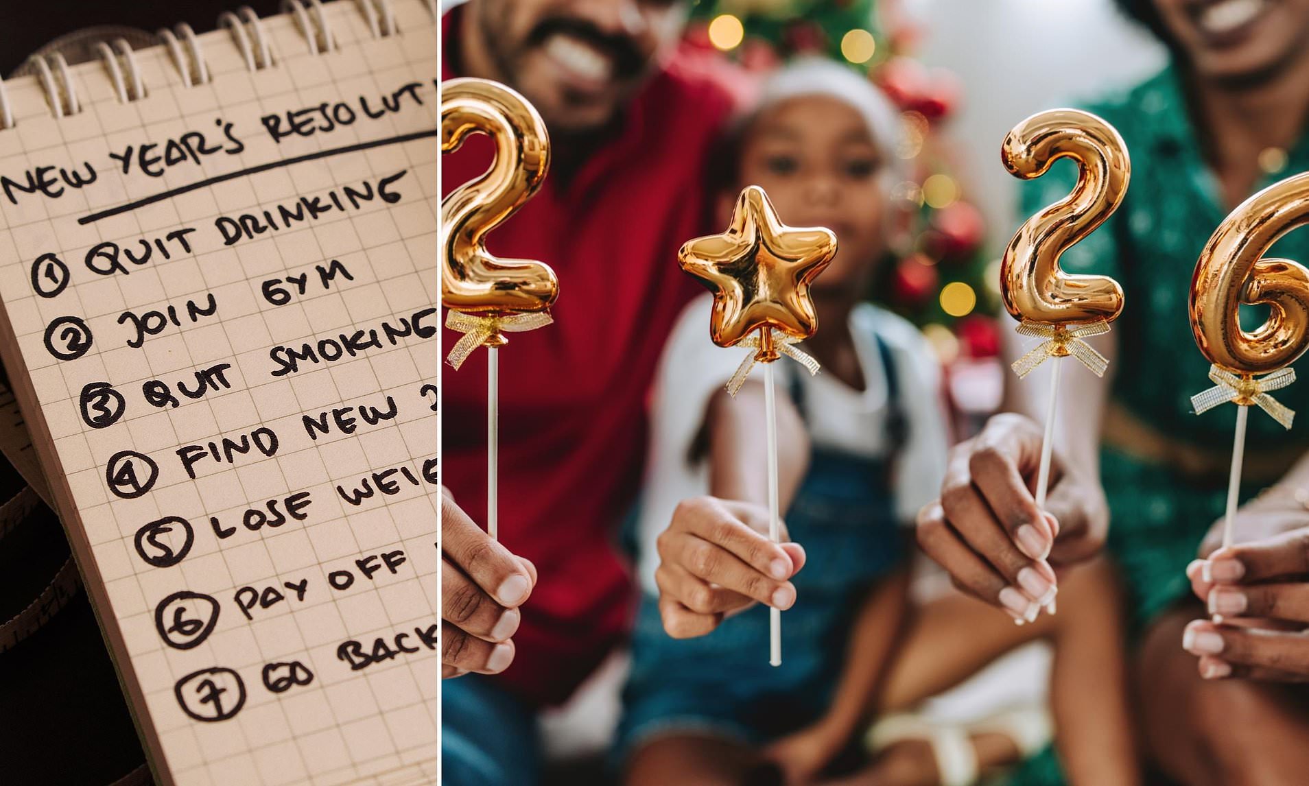 Revealed: The secret to sticking to your New Year's resolutions