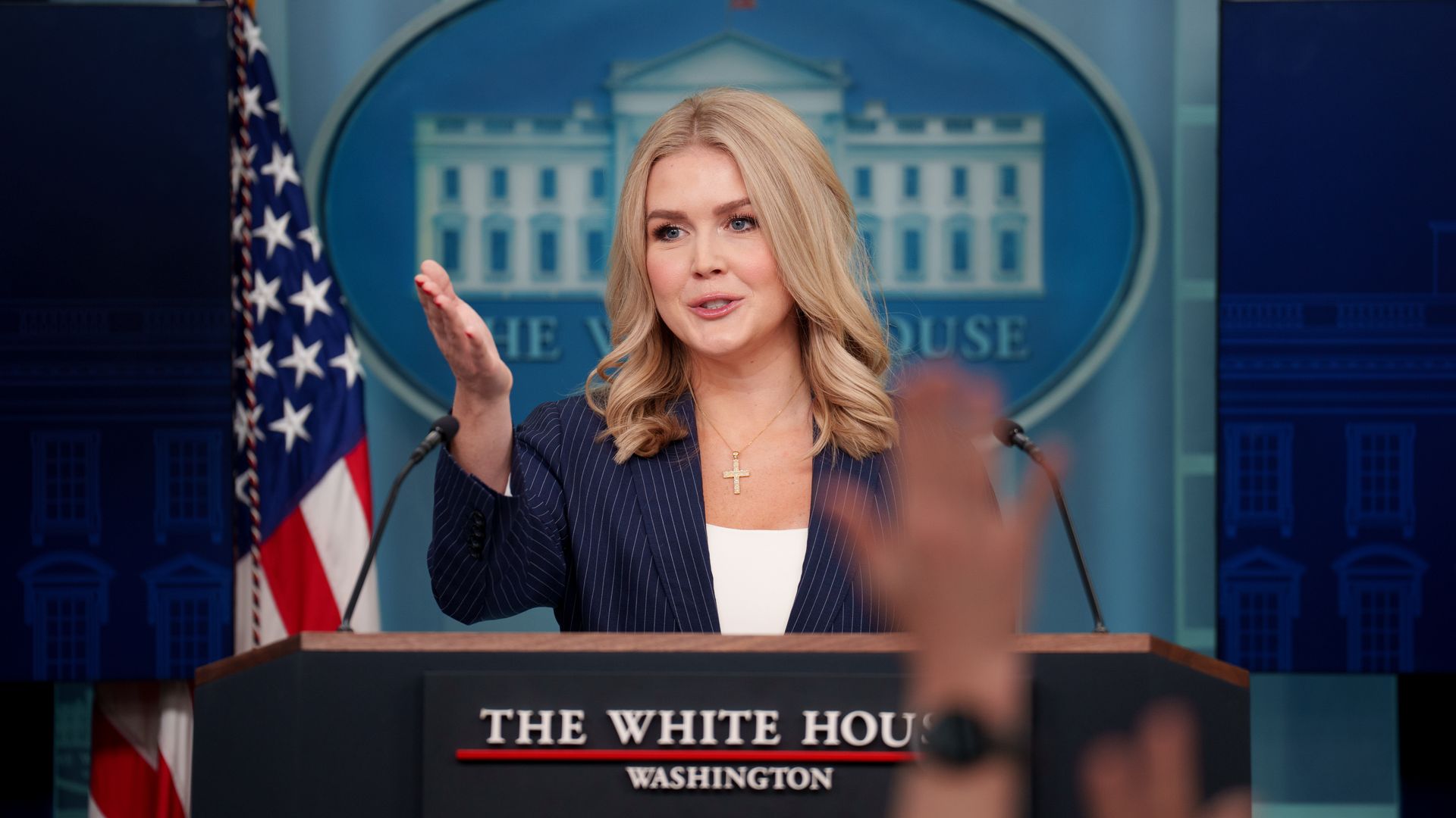 White House press secretary Karoline Leavitt announces she’s pregnant ...