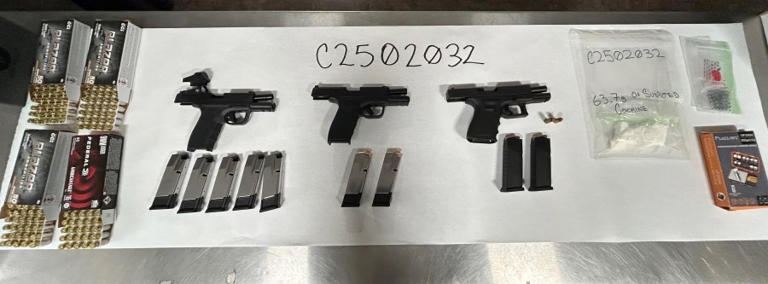 Suspected Corcoran DUI stop uncovers guns and drugs, man arrested