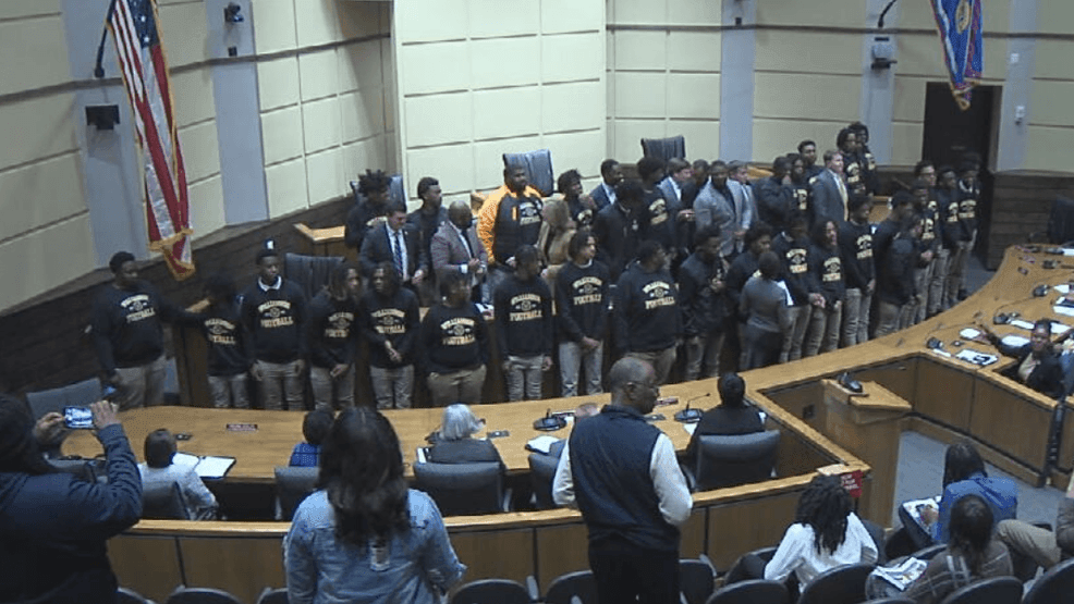 Williamson High School football team honored during Mobile City Council ...