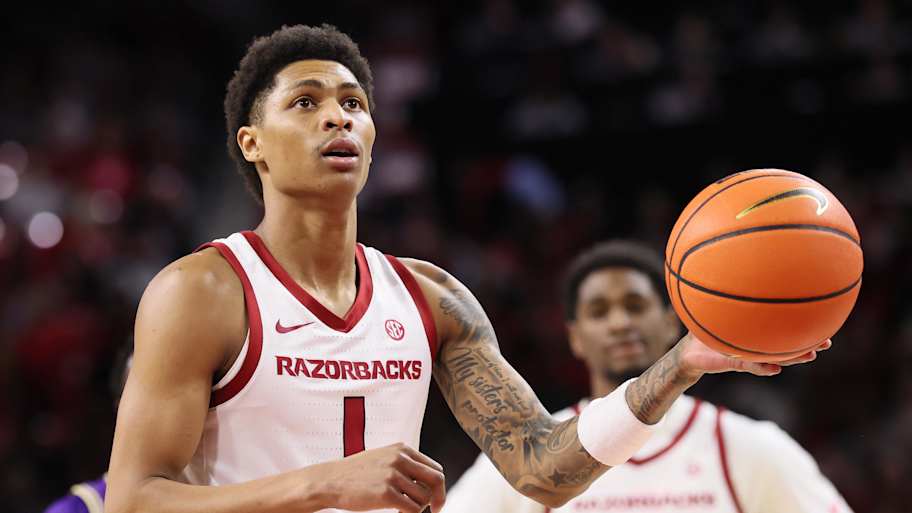 Meleek Thomas erupts as Arkansas basketball rolls past James Madison