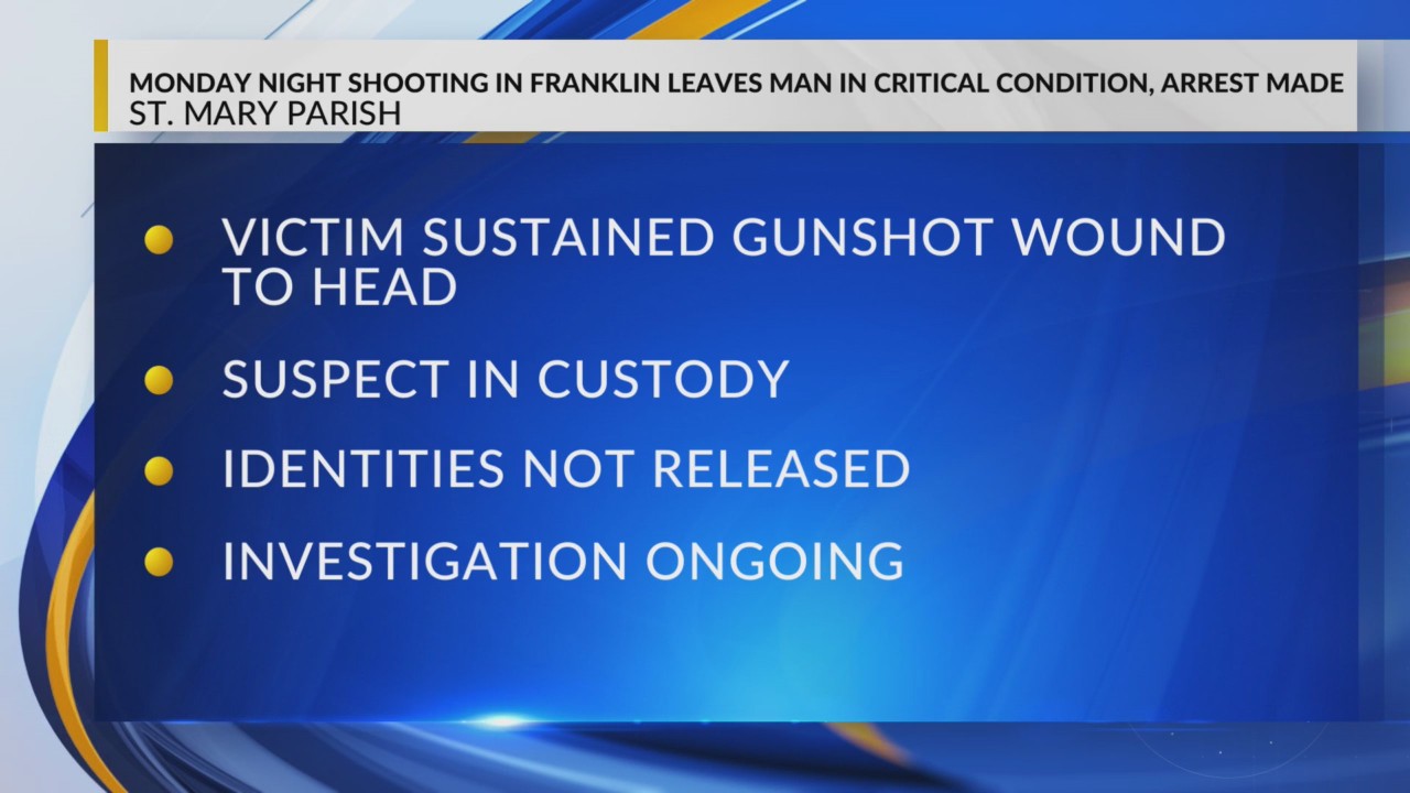 Monday night shooting in Franklin leaves man hospitalized in critical ...