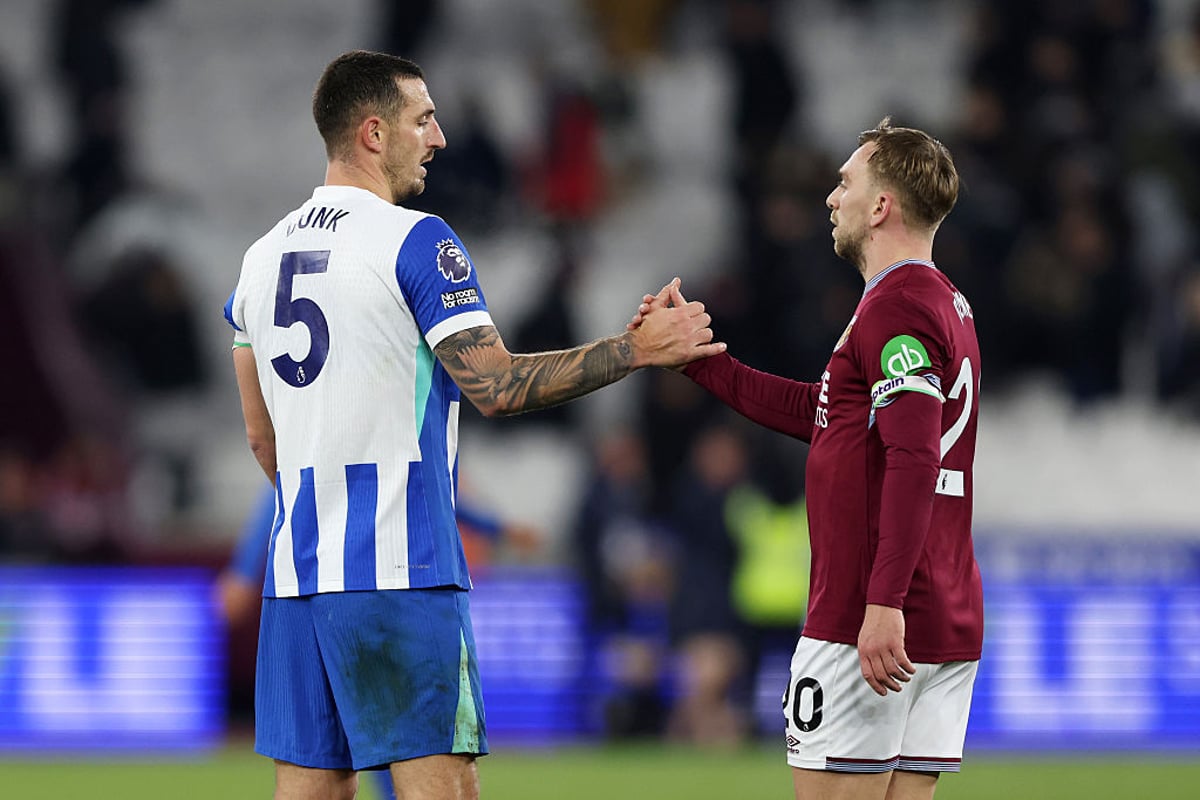 West Ham watch relegation lifeline slip away in draw with Brighton