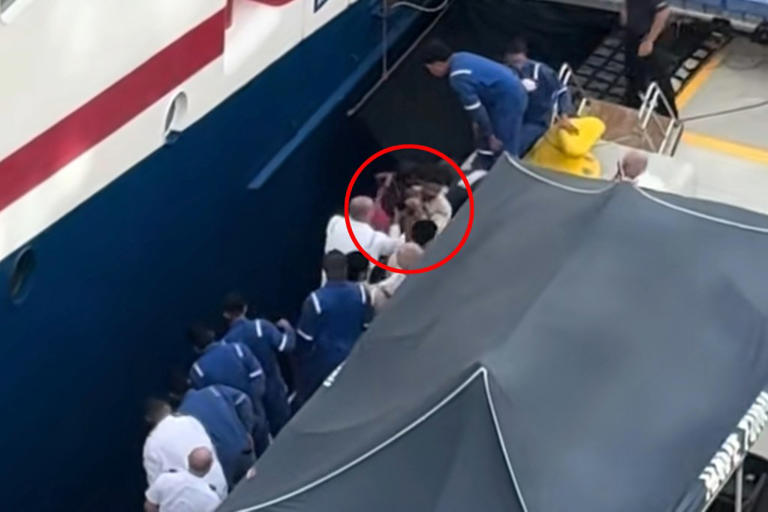 Mother jumps off Carnival cruise ship dock to rescue 4-year-old ...