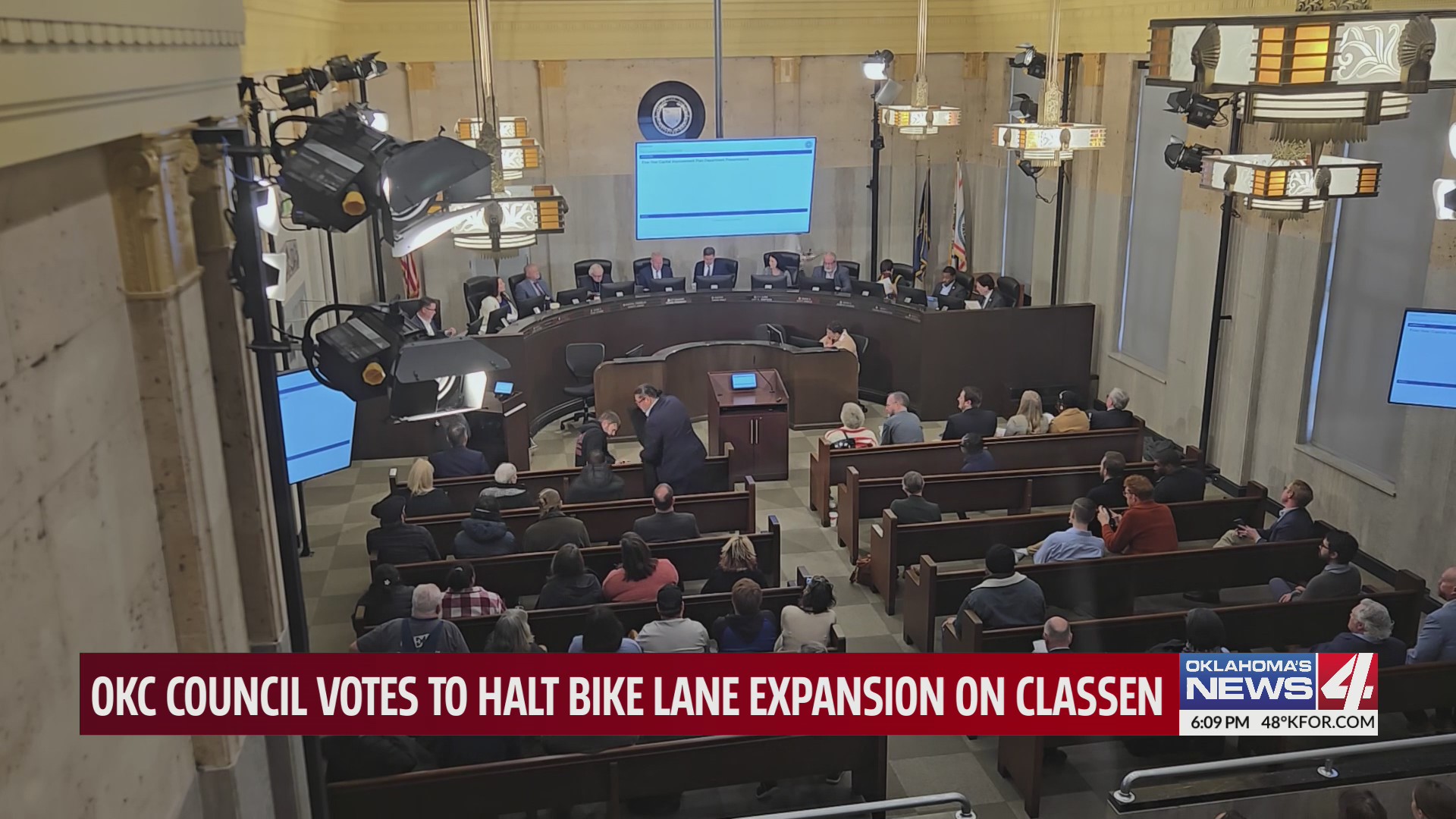 OKC council votes to halt bike lane expansion on Classen