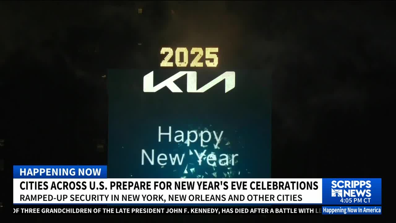 Cities across US prepare for New Year's Eve celebrations