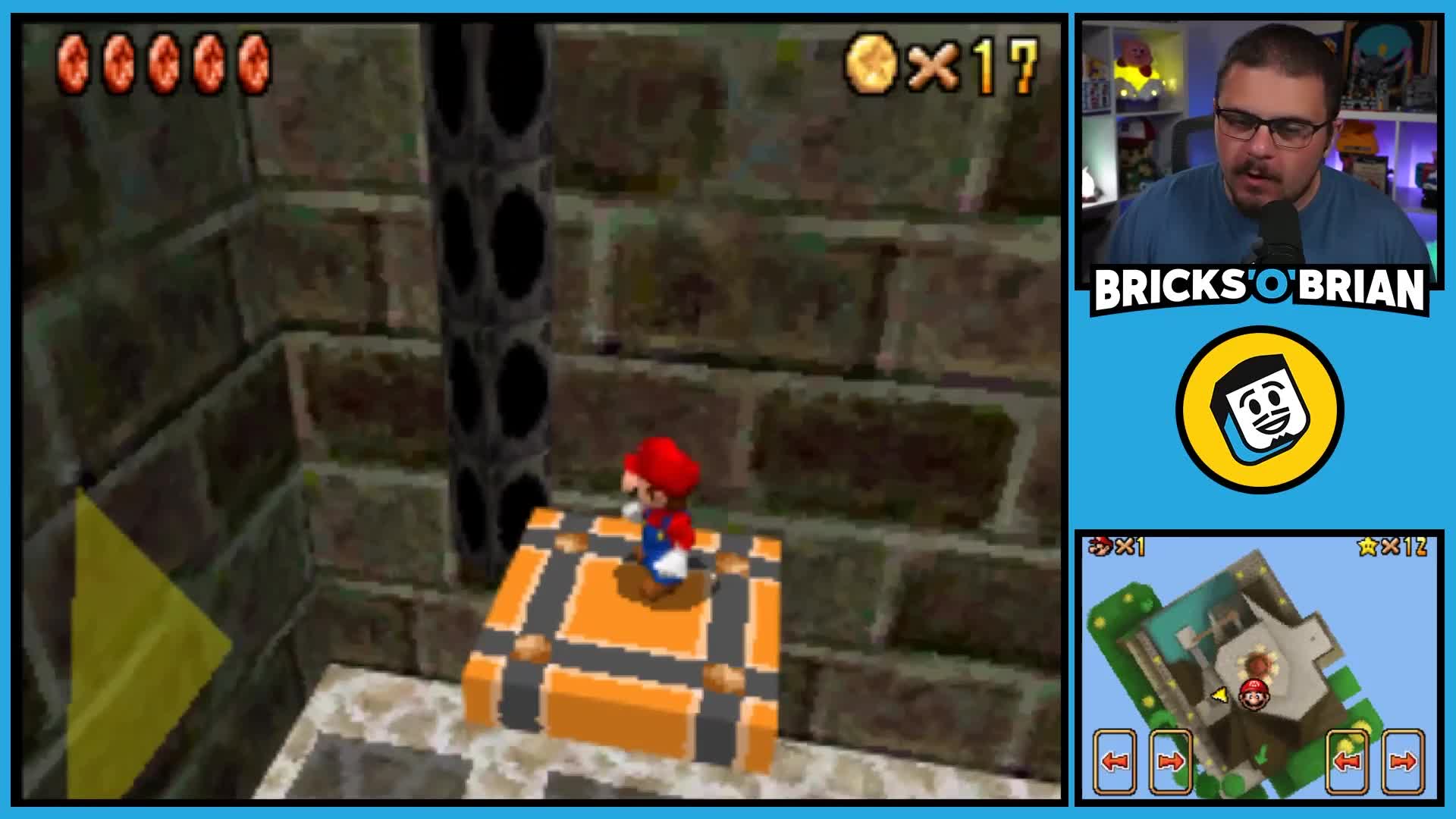 Tip top of Thwomp's fortress! - Super Mario 64 DS with Bricks 'O' Brian