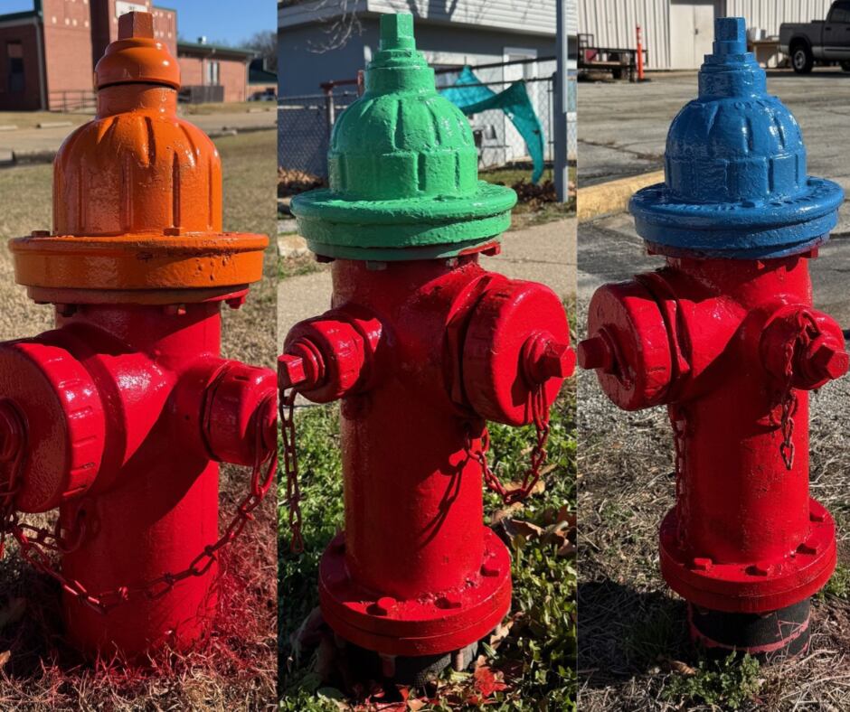 Bay Fire Department to color code fire hydrants