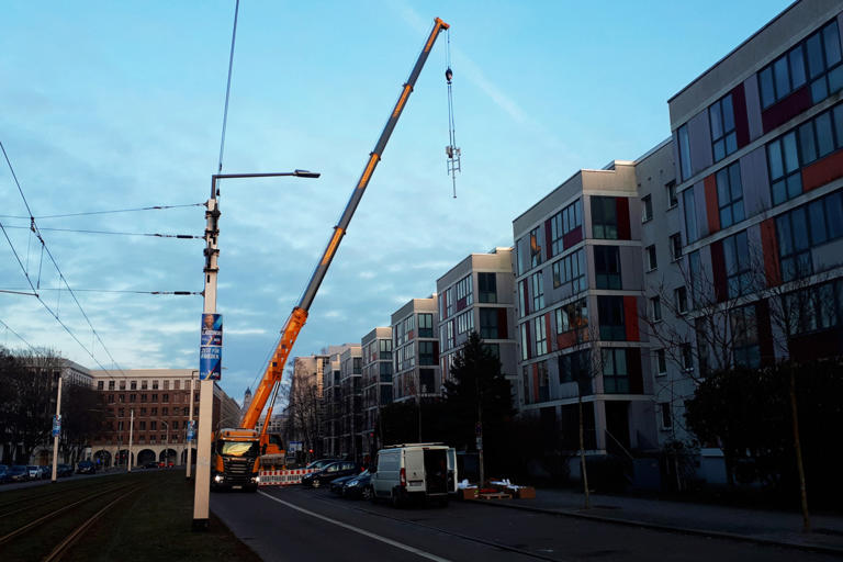 Freiberger Straße gesperrt: Was passiert denn da?
