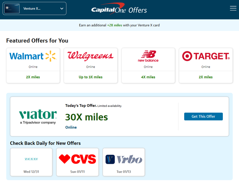 Capital One Shopping and Capital One offers flash deals at Viator — 30x ...