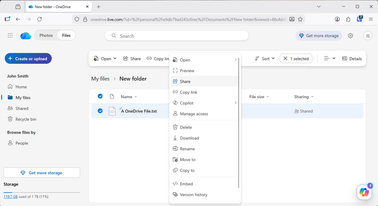 Protect your files: Secure sharing with OneDrive links