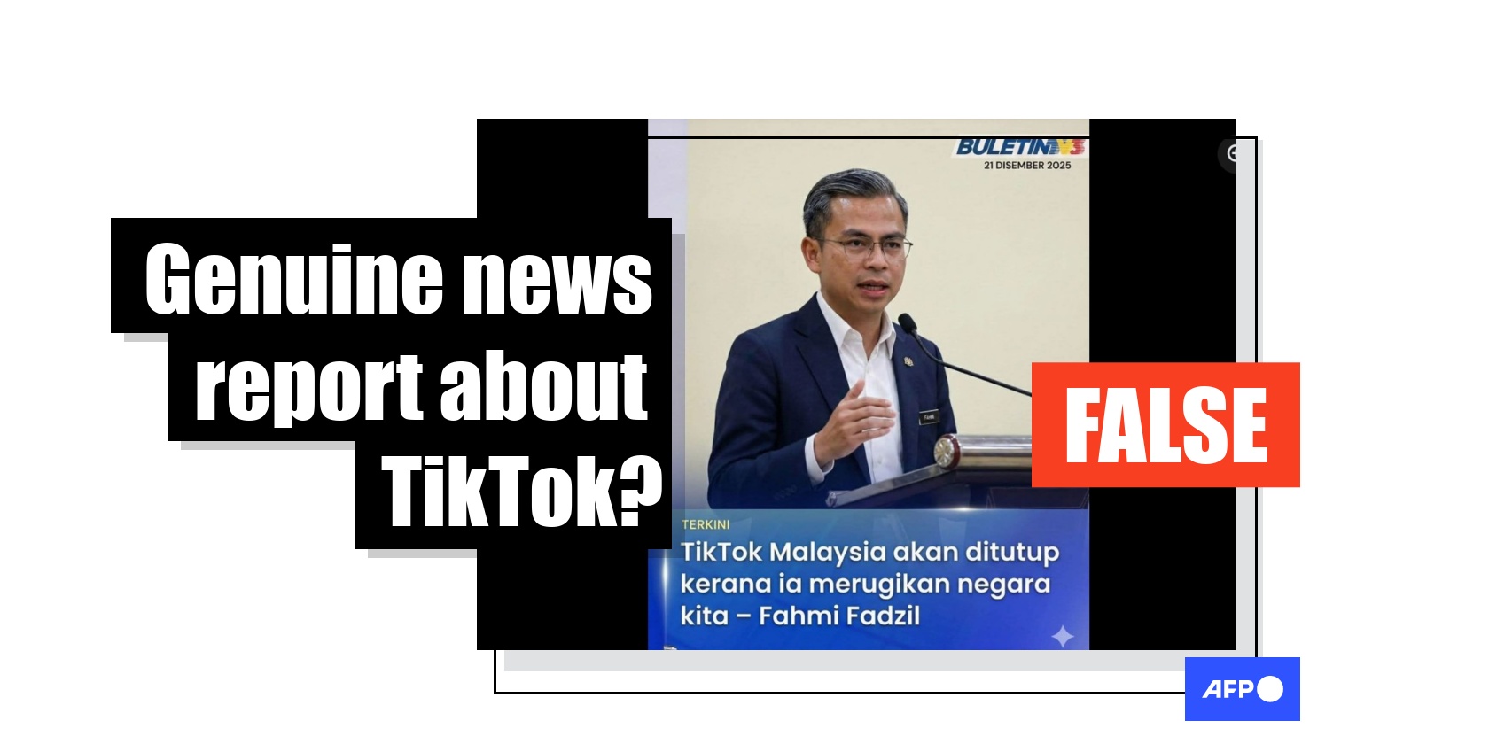 Fabricated posts falsely claim Malaysia plans to shut down TikTok
