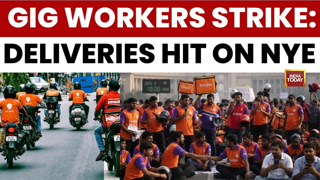 Gig workers call nationwide strike on New Year's Eve; food and grocery ...